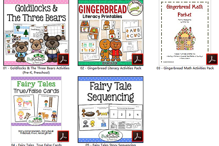 《Fairy Tales BUNDLE》五册英文童话故事第二辑电子版PDF 百度云网盘下载 | 咿呀启蒙yiyaqimeng.com
