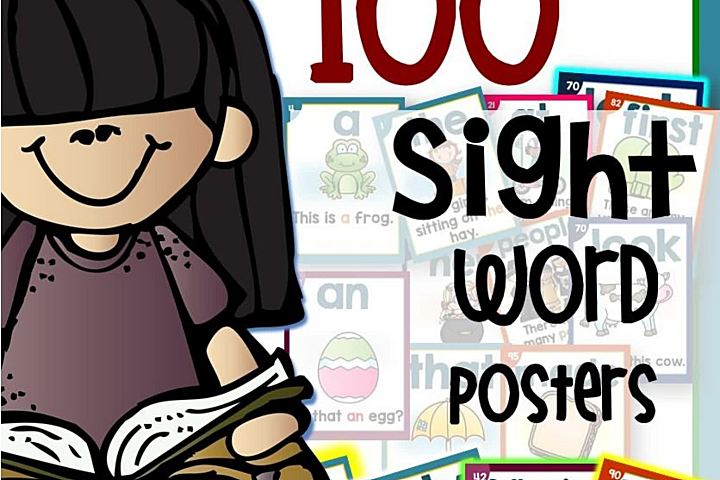 《Sight word posters 300》全三册高频词英语闪卡电子版PDF 百度云网盘下载 | 咿呀启蒙