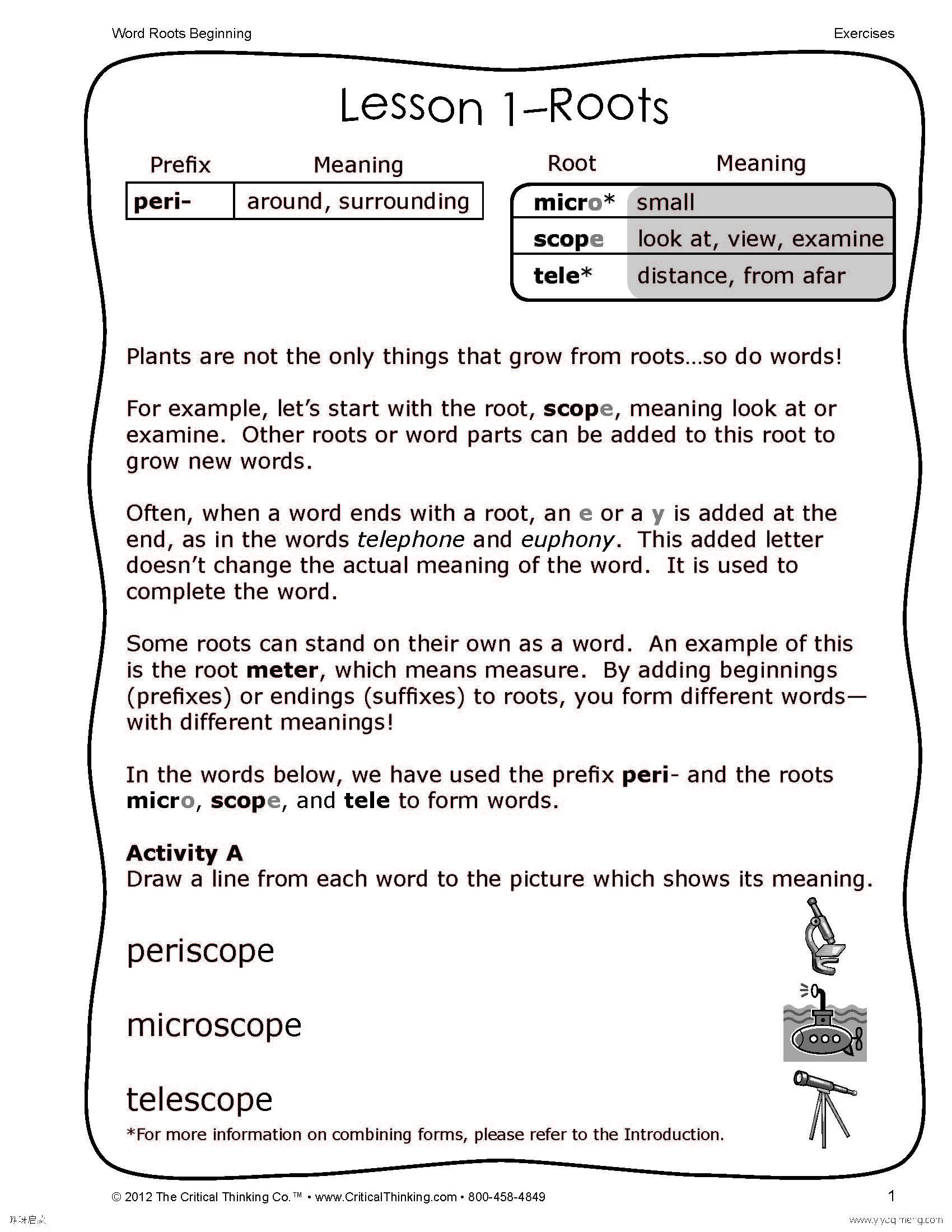 Word Roots 英文词根教材 电子版PDF 带练习册 百度云网盘下载 | 咿呀启蒙