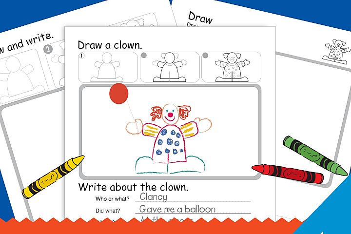 低龄宝宝写作启蒙练习册Draw then Write 电子版PDF 百度云网盘下载 | 咿呀启蒙yiyaqimeng.com